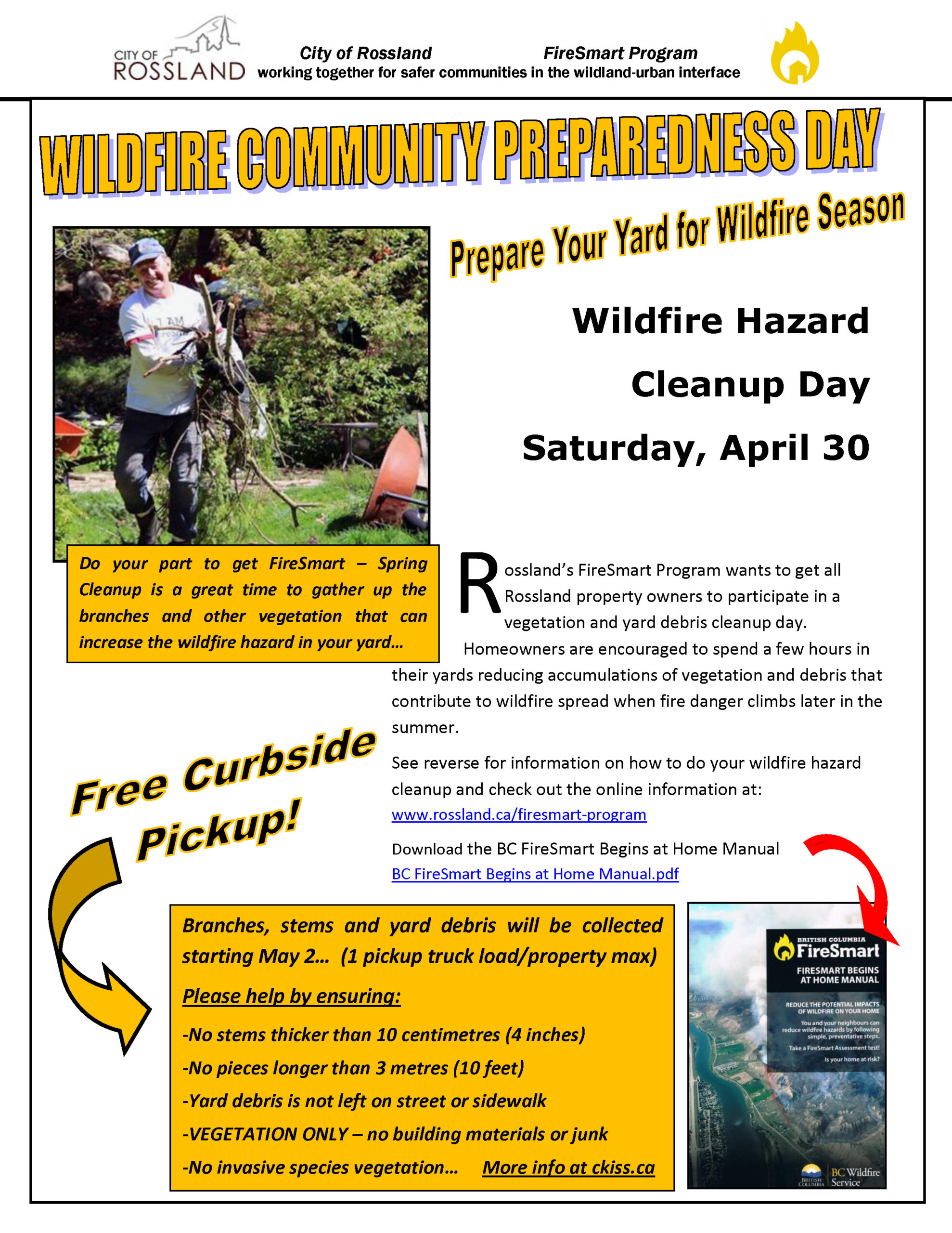 Wildfire Hazard / FireSmart Program - Rossland