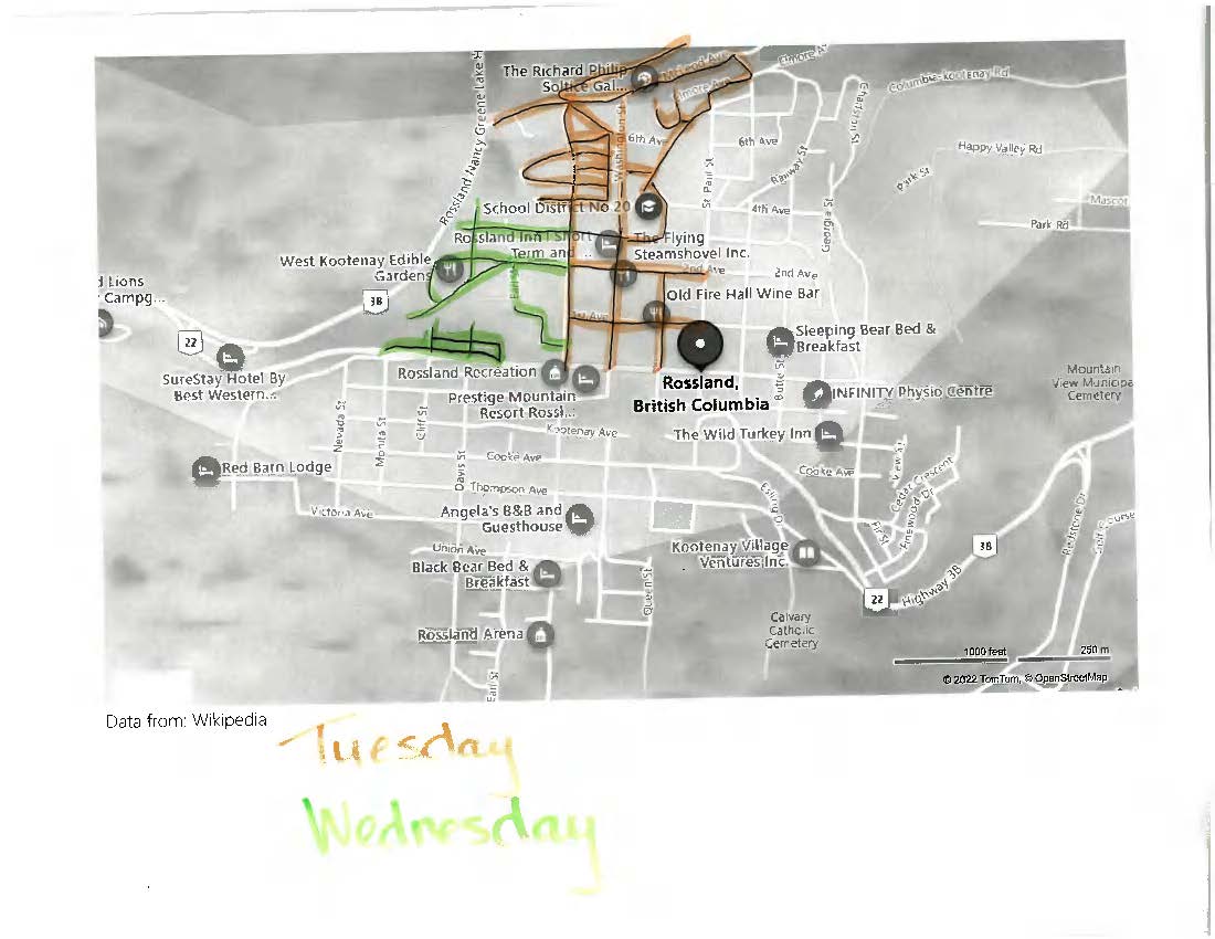 Rossland portion of Tuesday and Wednesday no collection – updated ...