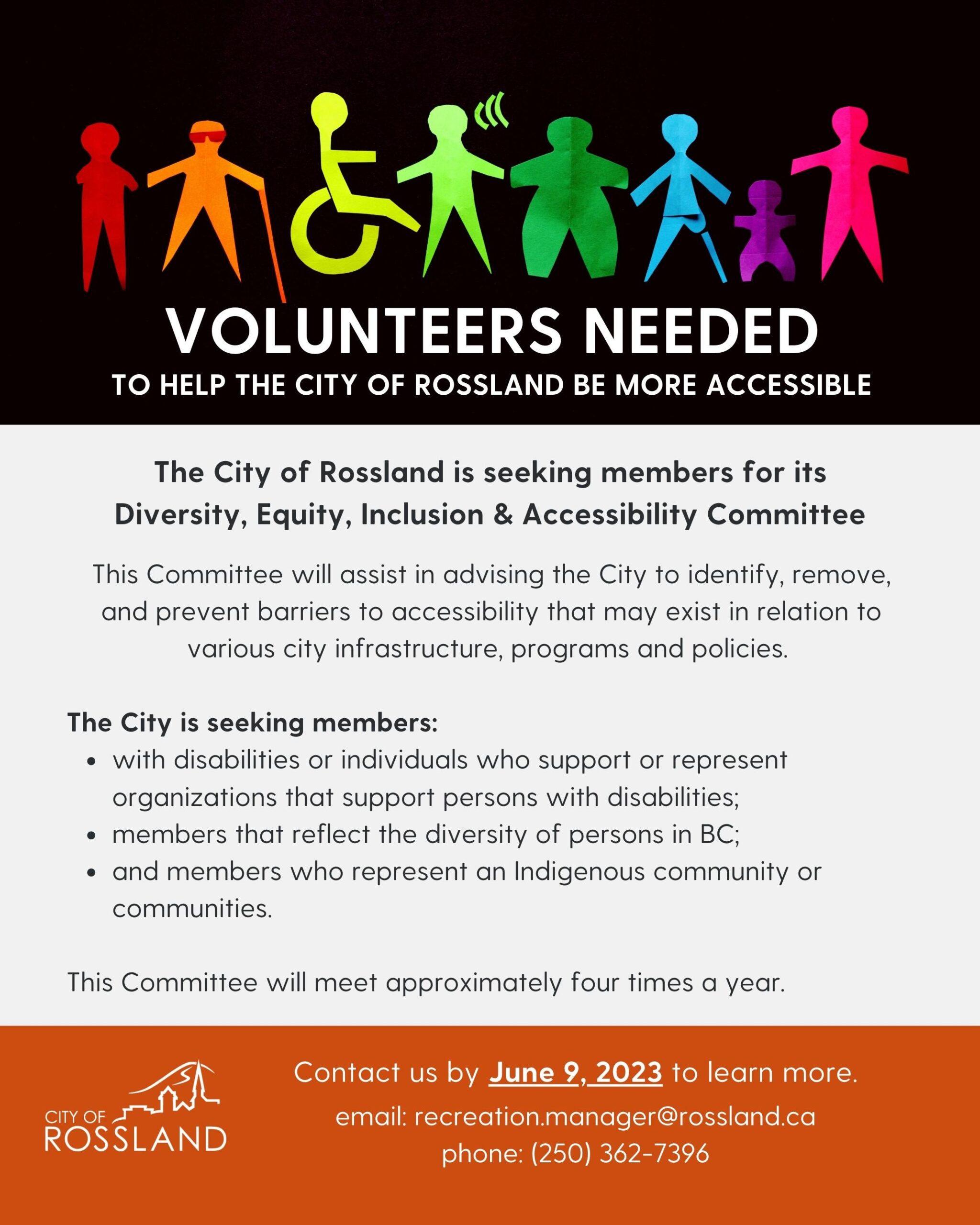 Volunteers Needed Diversity Equity Inclusion And Accessibility