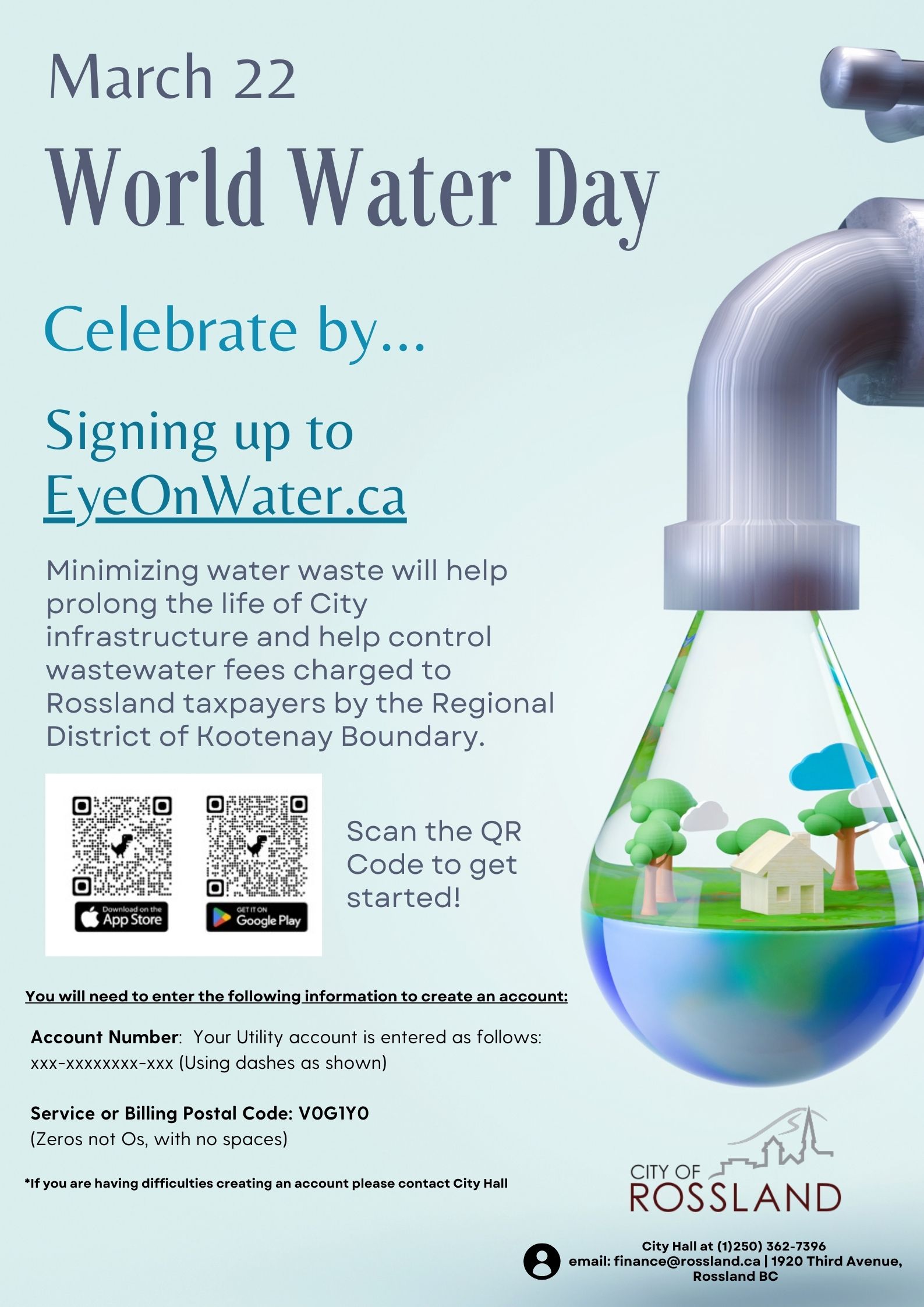 Celebrate World Water Day – March 22, 2024 – Rossland